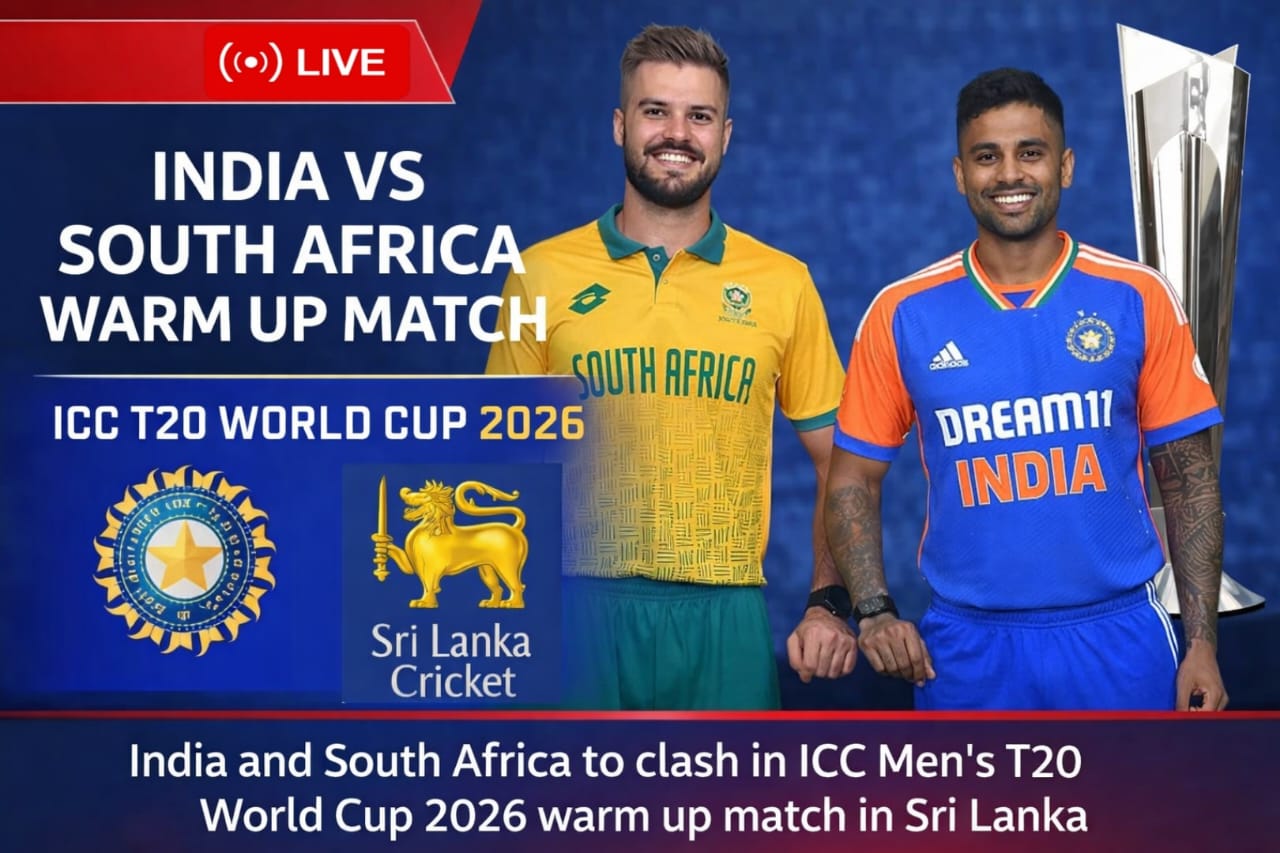 India vs South Africa Warm-up Match T20 World Cup 2026 Live